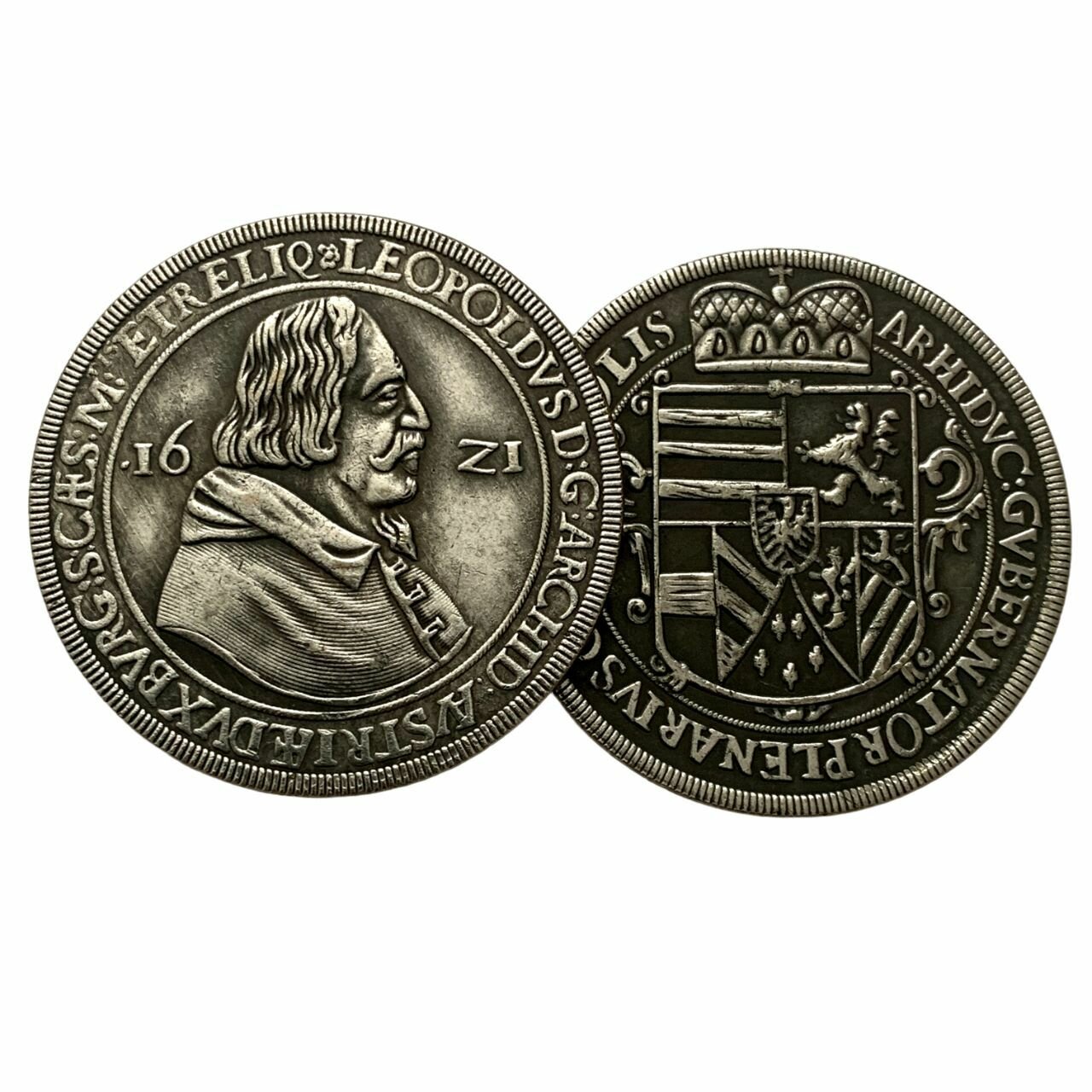 1 талер 1621 года. Тироль, Австрия. Средневековая Европа. Вес 32 гр , диаметр 43 мм. Коллекционная монета.