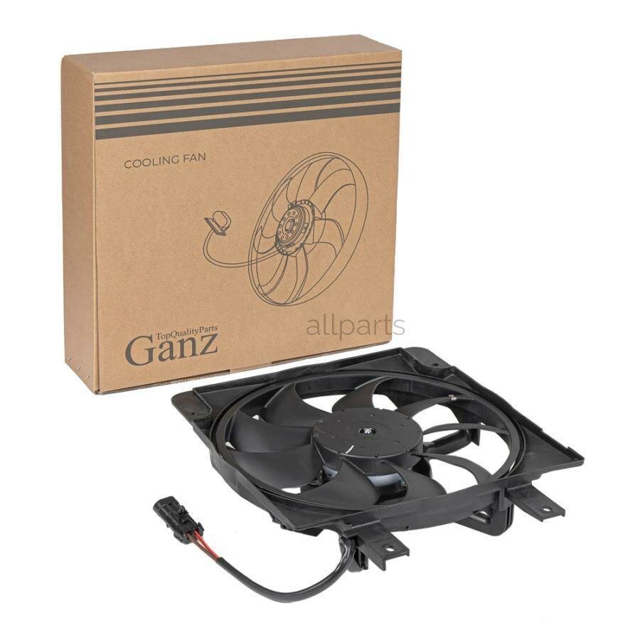 GANZ GIC06484 Вентилятор радиатора в сборе (с кожухом) (тип Panasonic) для ВАЗ 2170 GANZ GIC06484