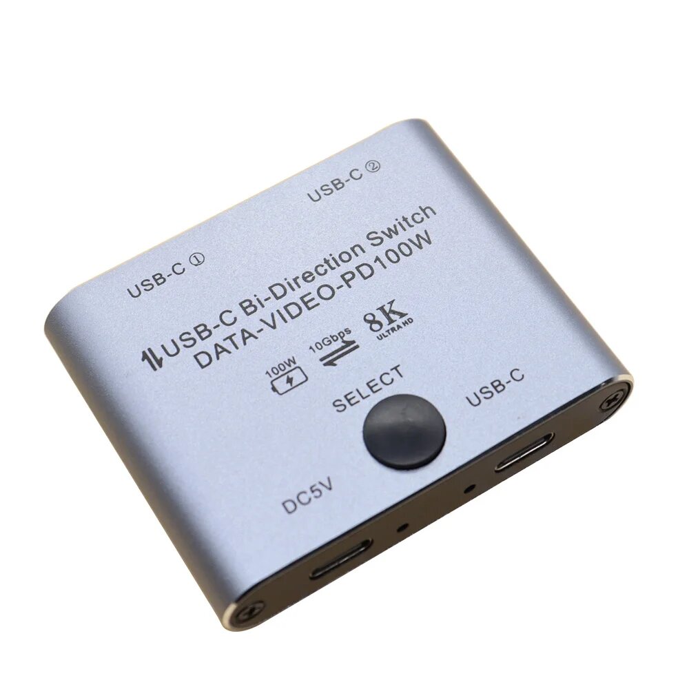 USB-C Би-Дирекшн Переключатель DATA-VIDEO-PD 100W 8K