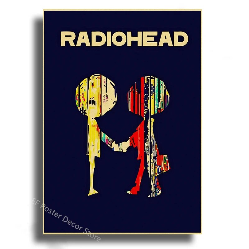 Плакат Radiohead A4, цвет 9