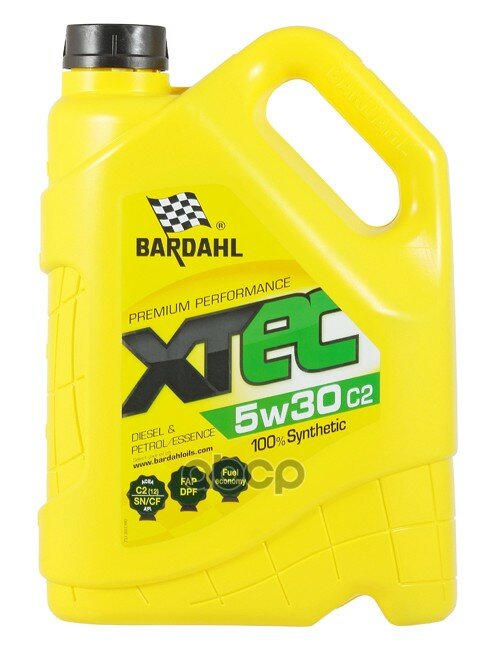 Bardahl Масло моторное Bardahl XTEC 5W-30 C2 синтетическое 5 л 36533