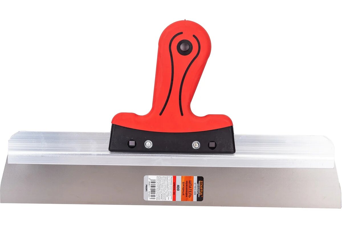 STARTUL Шпатель фасадный нержавеющий 400 мм ST1013-400 Profi для фасадной штукатурки