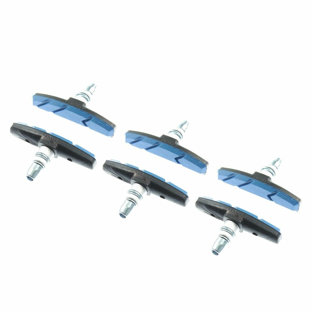 1 комплект из 3 пар Горный велосипед с v-образным тормозом кожи-синий