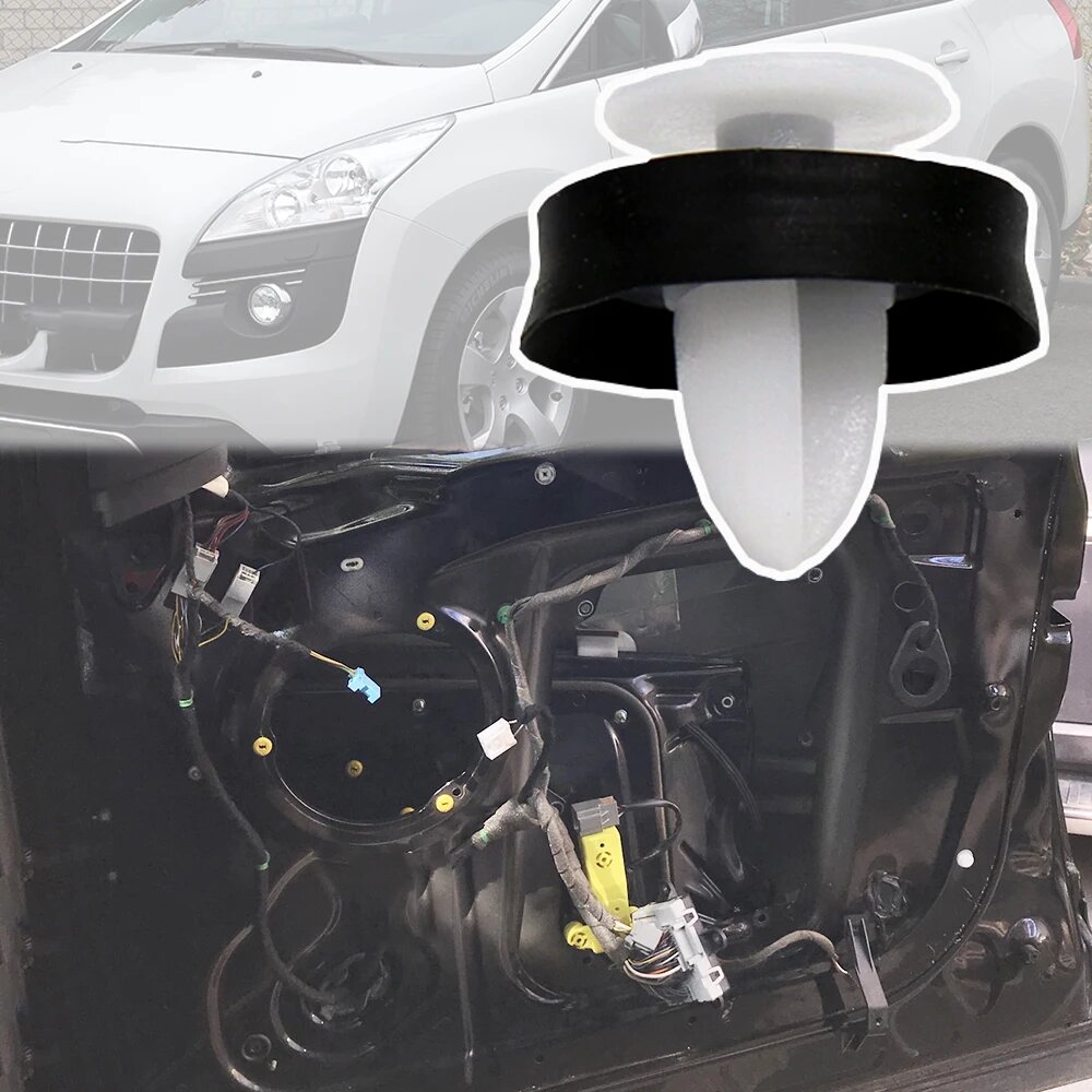 20 шт, боковой молдинг, заклепки для бампера, заклепки для Peugeot 3008 T8 2009 2010 2011 2012 2013 2014 2015 2016 8201112162