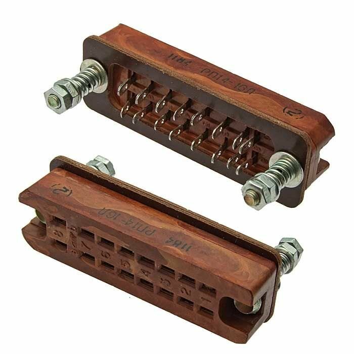 РП10-15Л розетка, соединитель низкочастотный, прямоугольный, внутреннего монтажа