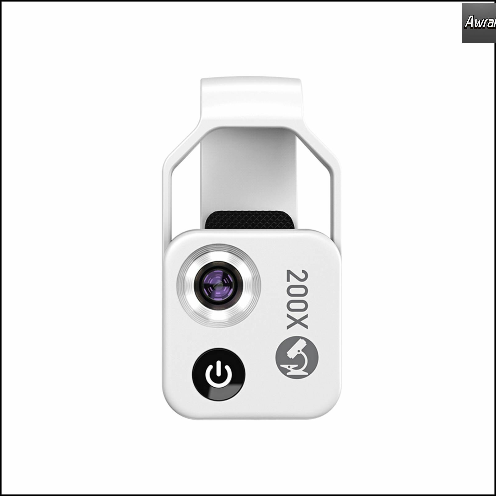 Объектив микроскопа для мобильного телефона 200X с заполняющим светом и универсальной подставкой Встроенный аккумулятор APEXEL MS002