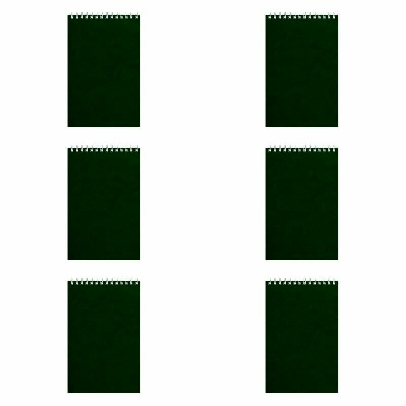 Альт Блокнот на спирали, А5, 60л, зеленый, 6 шт.