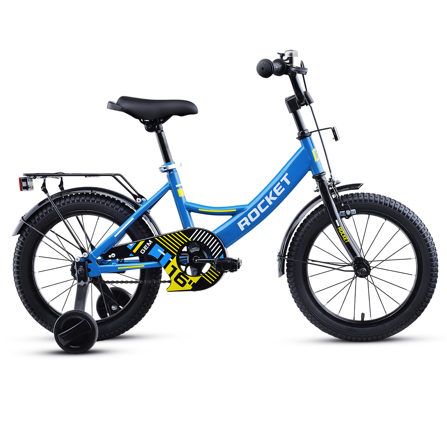 Велосипед двухколесный 16" Rocket Gem, на рост 110 - 125 см. цвет голубой