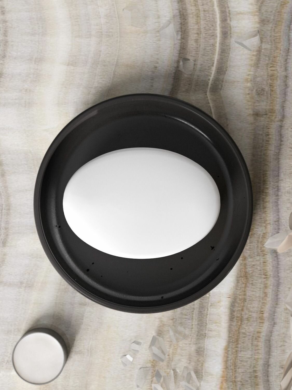 Мыльница для ванной комнаты и кухни, декоративная подставка для мыла Bordeaux черная глянцевая.