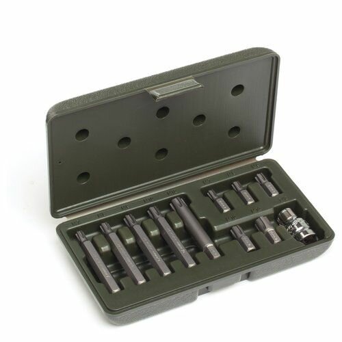 Набор вставок 3/8 Ribe 11 пр. (M7, M8, M9, M10, M12 L 30 и 75 мм с перех. 1/2) 25/1 626391 Дело Техники 626391