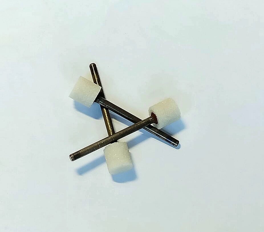 Головка шлифовальная цилиндрическая 52AW(ГЦ) 10х10х3-40 25А F40 K6 V на оправе (10 шт) ГОСТ Р 56578-2015