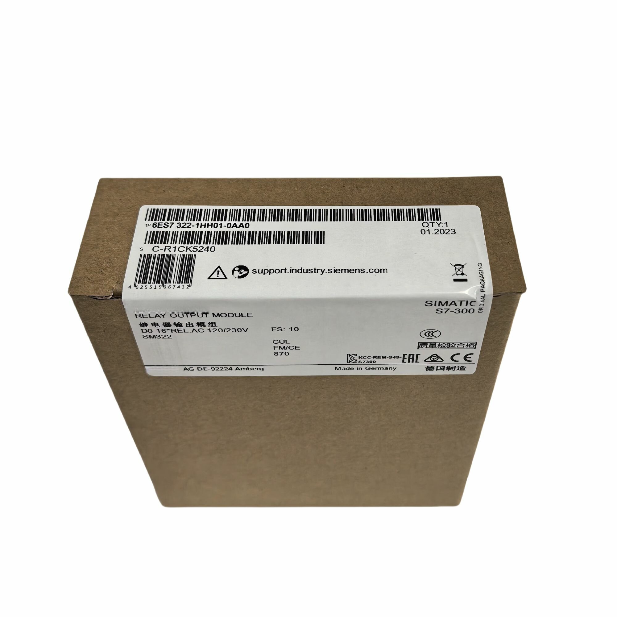 Совершенно новый 6ES7322-1HH01-0AA0 SM322 Конструкционные материалы Siemens