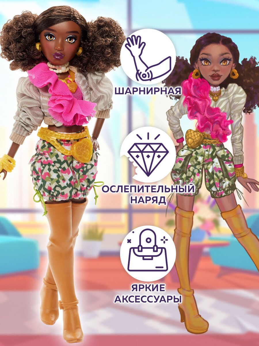 Кукла Модная кукла, шарнирная, L.U.V. Dolls Premium Fashion "Londynn"