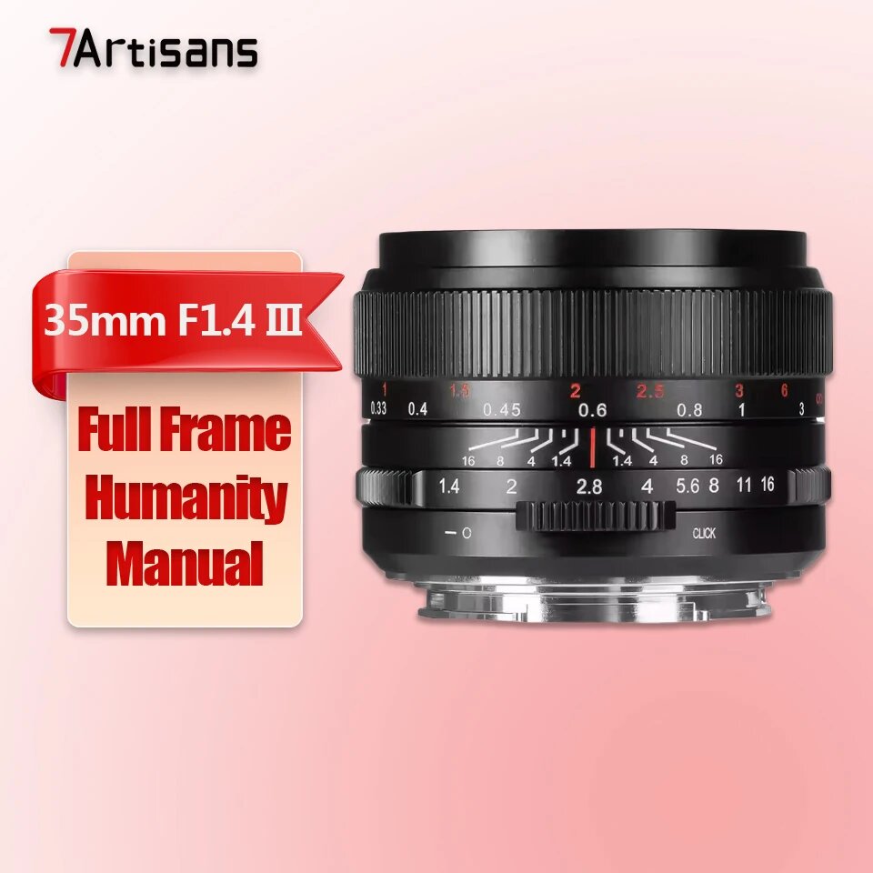 7Artisans 35mm F1.4 III Sony E (FE) черный