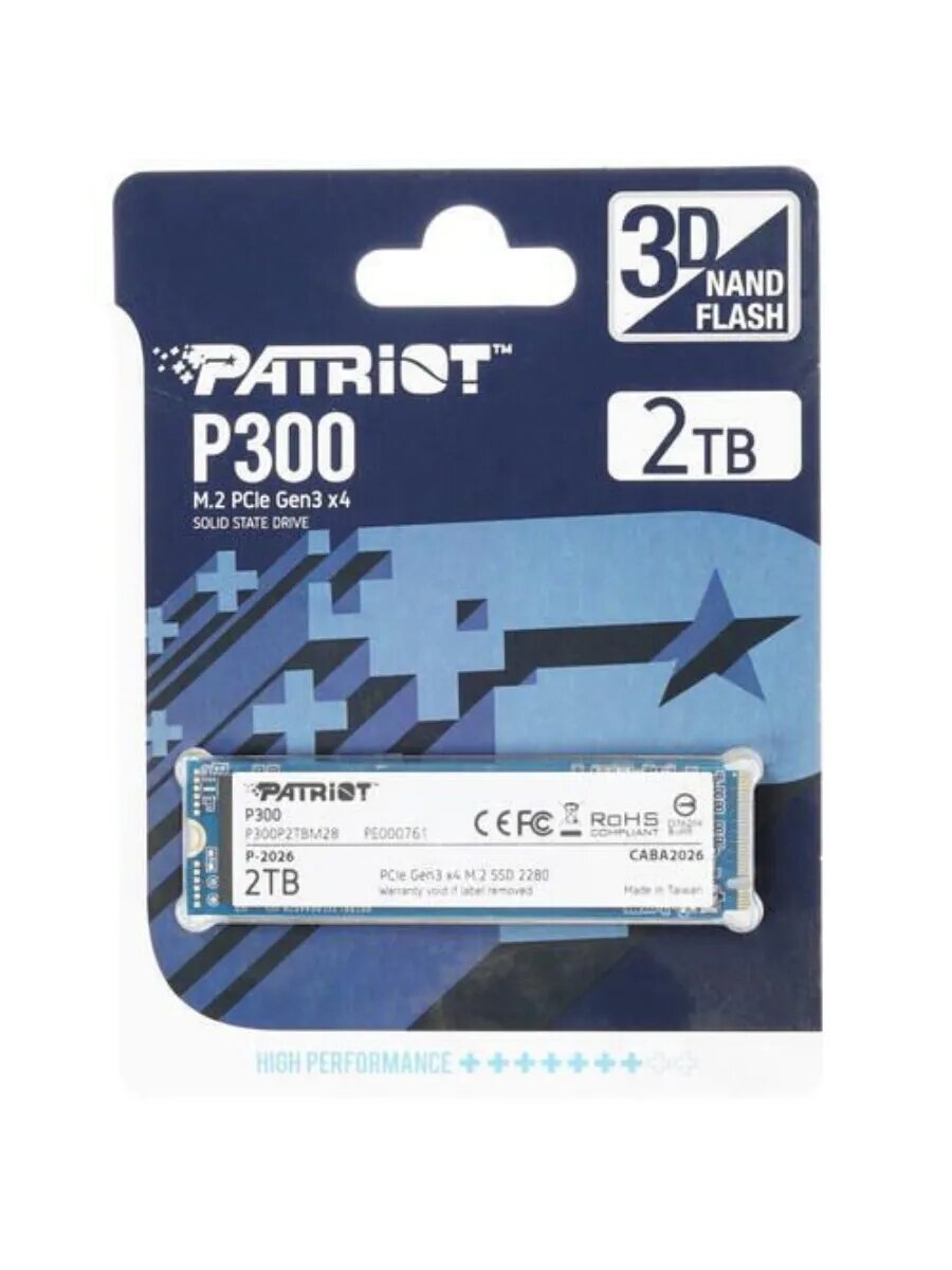 2 ТБ M.2 NVMe накопитель P300 P300P2TBM28 - PCIe 3.0