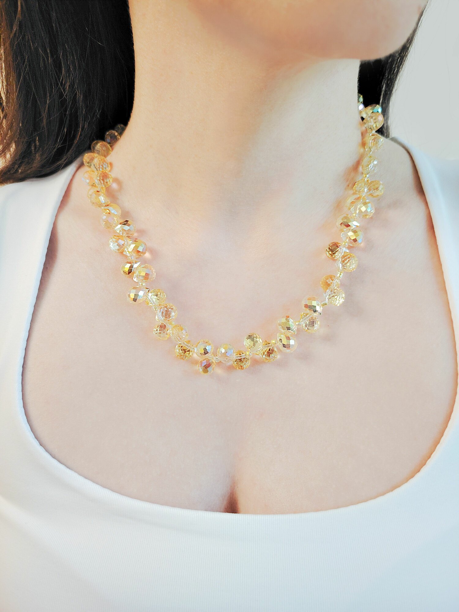 Бусы, хрусталь, стекло