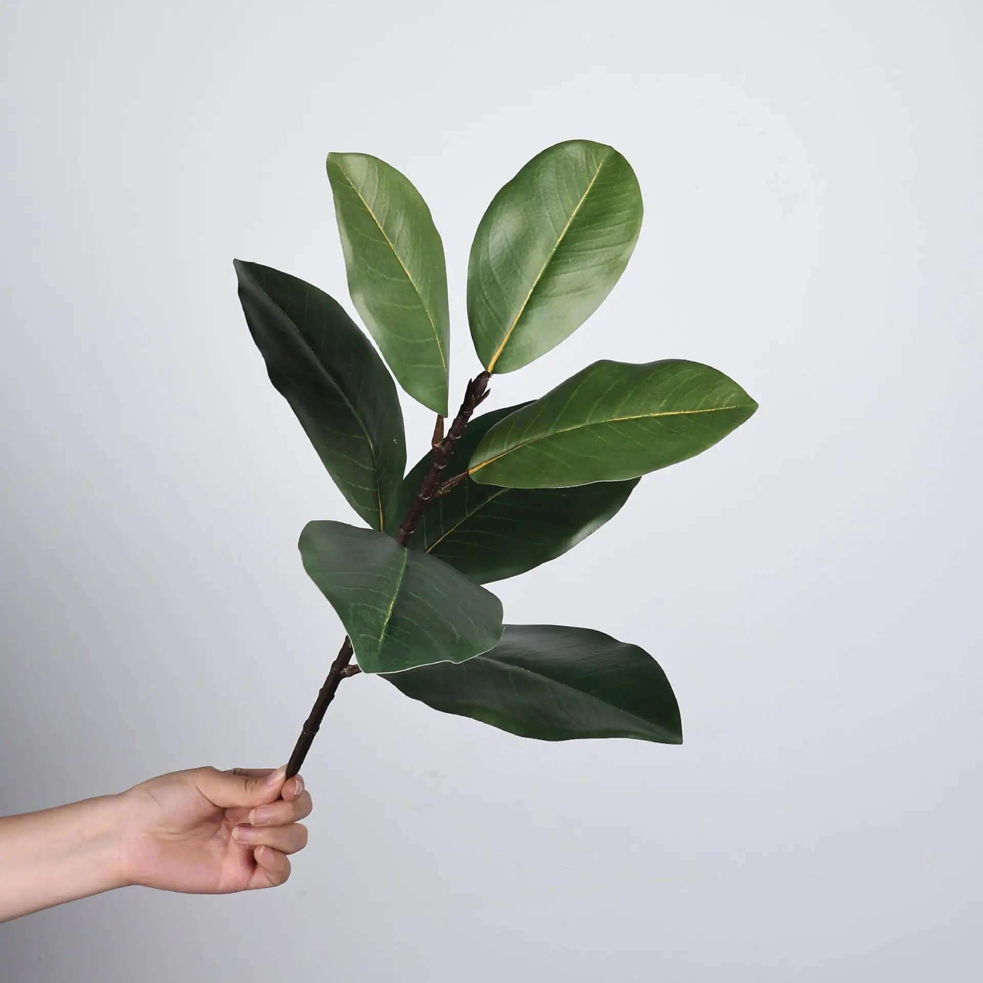 Листья магнолии искусственные, 52CM green