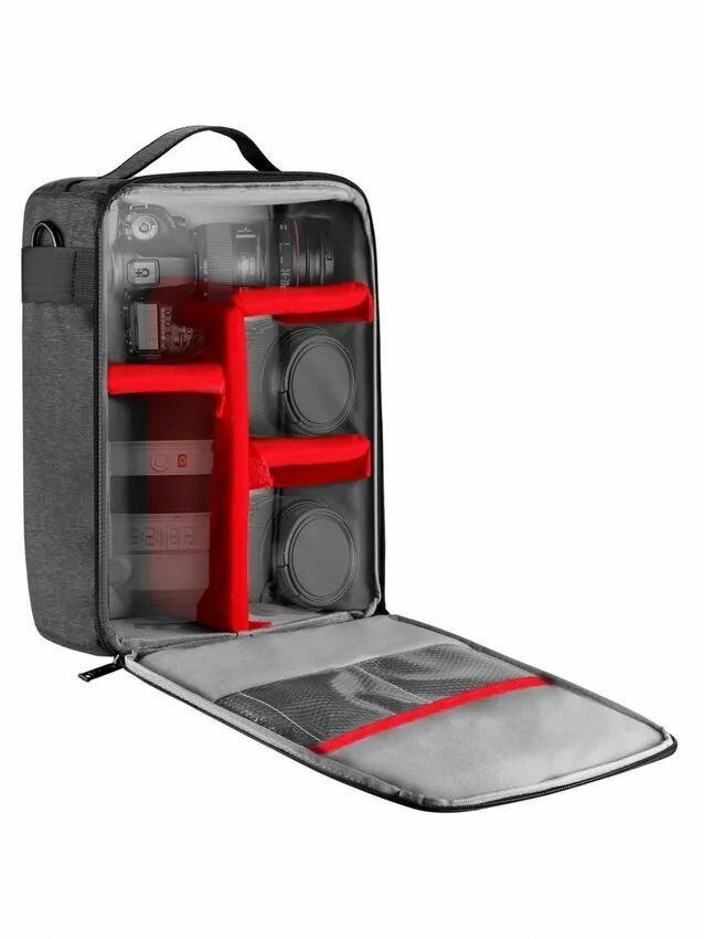NEEWER Водонепроницаемый чехол для фотоаппаратов и объективов 22x15x32см, мягкий чехол с прокладками для Canon, Nikon, Sony DSLR, 4 объективов или вспышек, аккумуляторов и аксессуаров