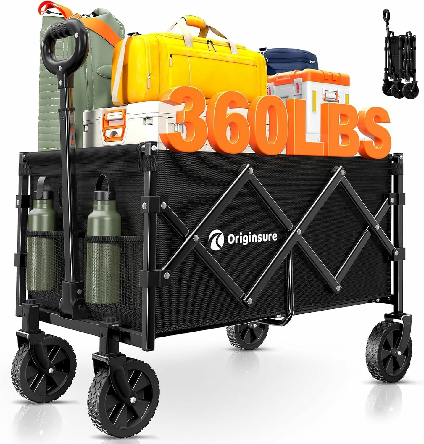 Передвижная Тележка складная Легкий(четырёхколёсная, для кемпинга, отдыха на природе, складная, садовая)