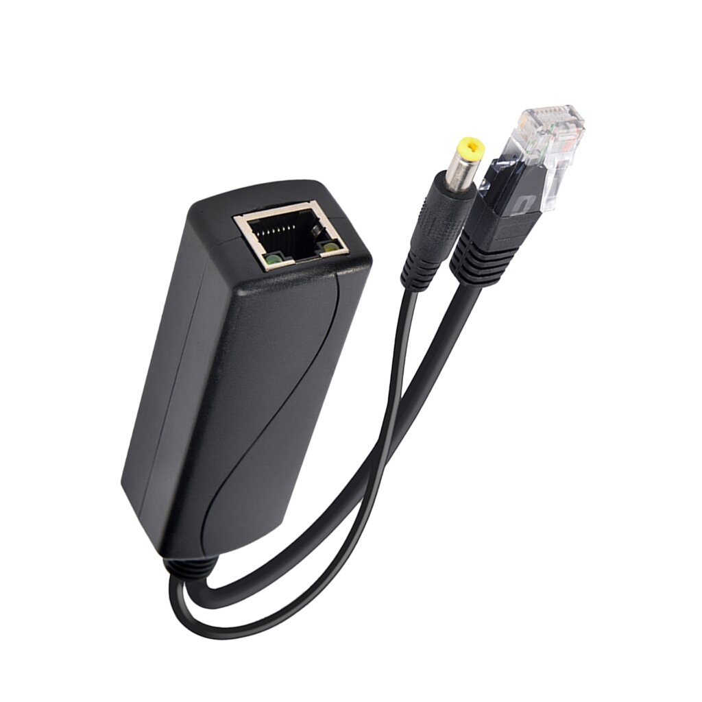 Небольшой гигабитный разветвитель POE DC5.5x2.1 мм для подключения к сетям устройств с низким напряжением