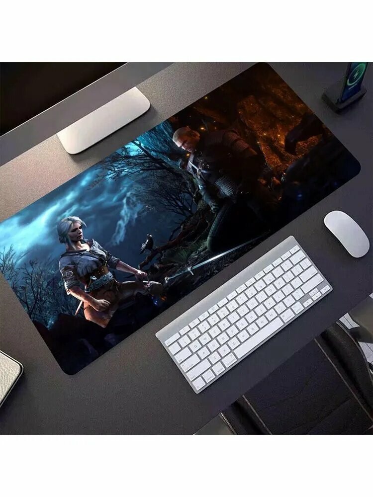 Коврик для мышки, XXL, хром, темно-синий