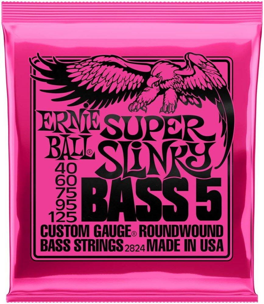 ERNIE BALL 2824 Nickel Wound Slinky Super 40-125 - Струны для бас-гитары 5-струнной