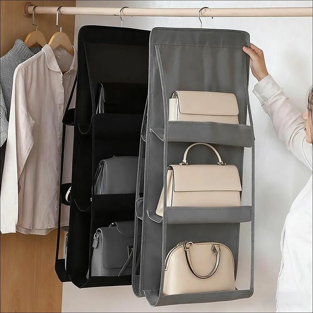 Шкаф для хранения сумок подвесная полка для хранения пылезащитный многослойный стеллаж для сумок