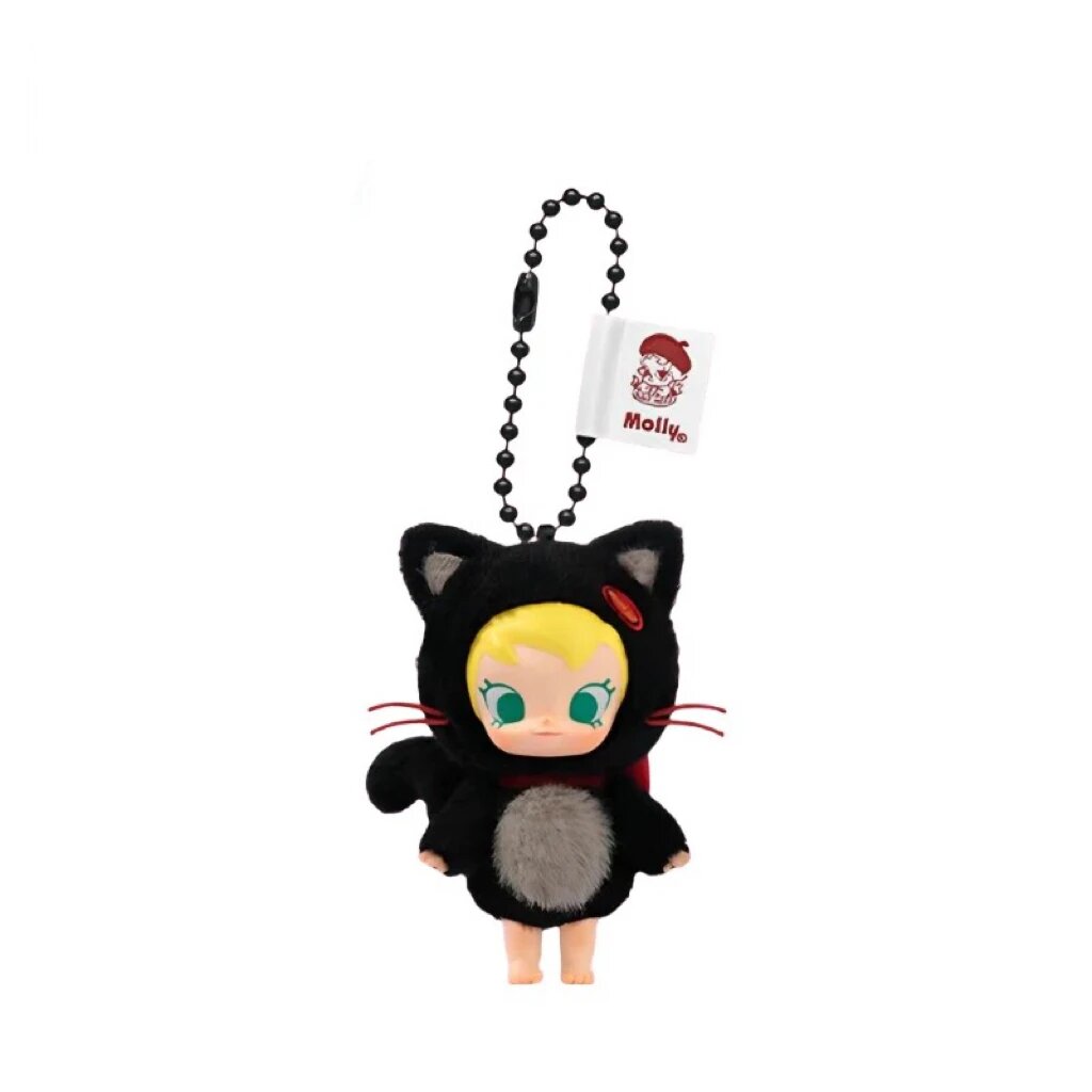 POP MART Baby Molly, черный кот, брелок