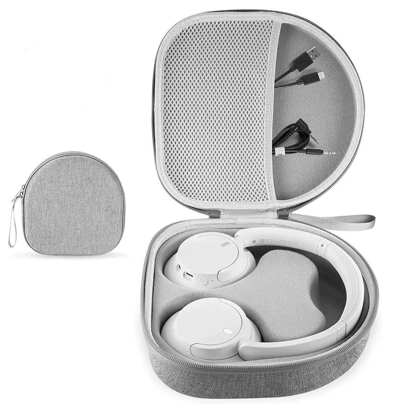 Жесткий чехол для наушников INTNIUB для JBL и Sony grey