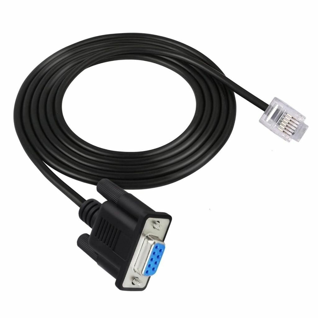 Кабель RS232 на RJ11/RJ12, 6P6C, женский разъём, 1pc