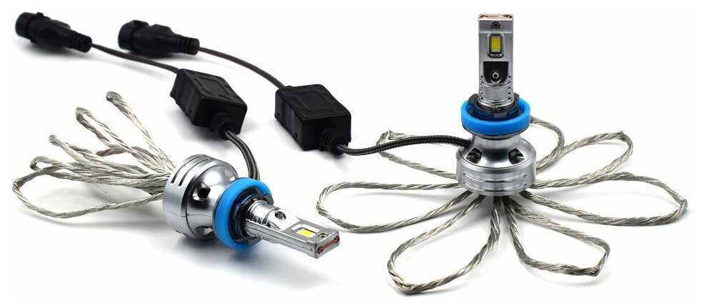 Светодиодные лампы Vizant D26 PRO цоколь H11 с чипом csp 3570 9000lm 5000k