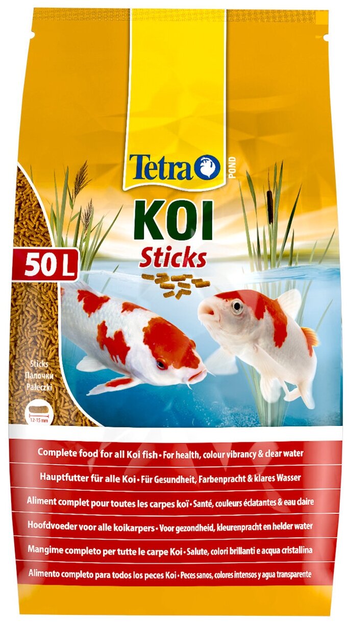 TETRA POND KOI STICKS корм гранулы для прудовых рыб (50 л)