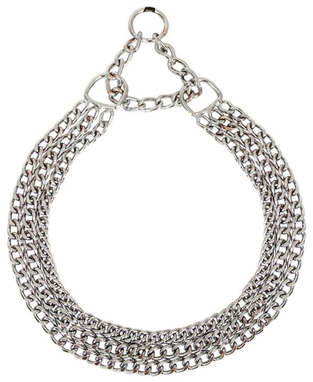 Ошейник удавка для собак трехрядный Triol SHC2560 2,5 мм х 60 см (1 шт)