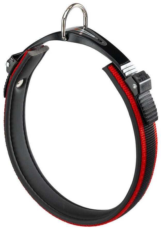 FERPLAST ошейник ERGOCOMFORT C25/51 с мягким наполнением (красный)