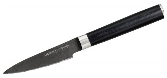 Нож кухонный овощной Samura Mo-V Stonewash, 9 см (SM-0010B/K)