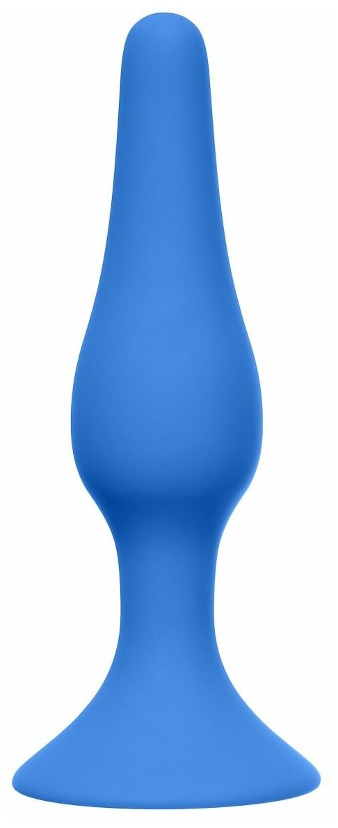Синяя анальная пробка Slim Anal Plug Medium - 11,5 см. Производитель - Lola Games.