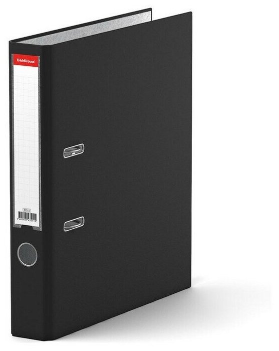 Папка регистратор с арочным механизмом ErichKrause, Granite, А4, 50 мм, черный