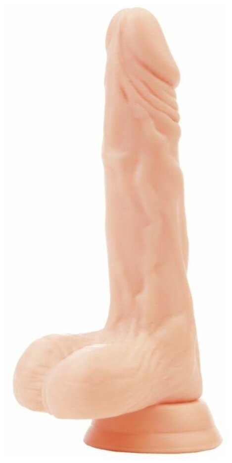 Фаллоимитатор с мошонкой на присоске A-Toys