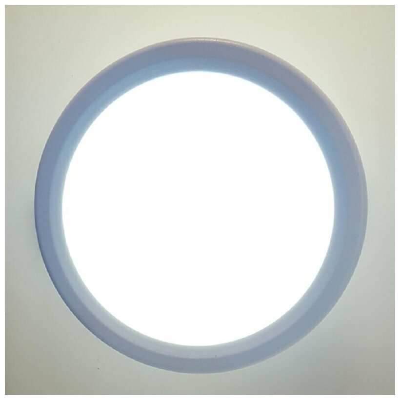 4 шт. Светильник встраиваемый светодиодный Даунлайт Круг LED Белый 18Вт 6500К 1200Лм IP20 D175х20мм