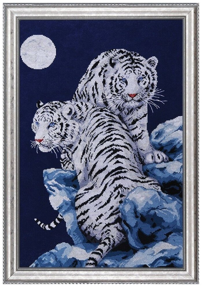 #2544 Лунный тигр Design Works Набор для вышивания Счетный крест 40.5 x 58.4 см
