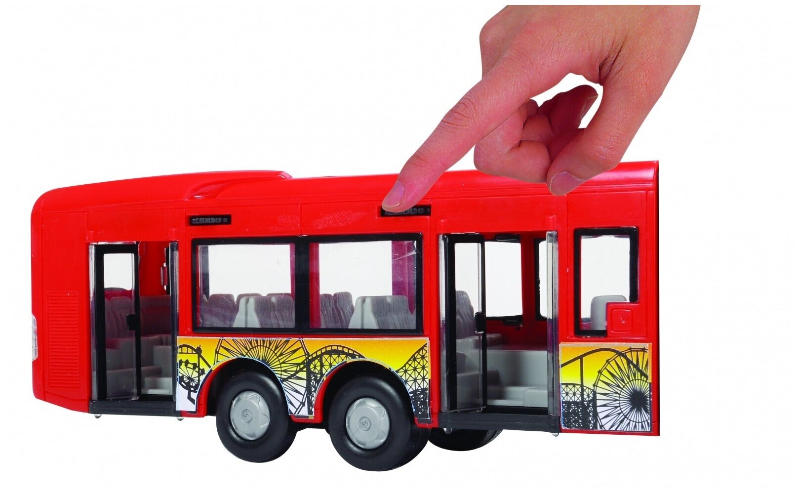 Автобус Dickie Toys с гармошкой (3748001) 1:43, 46 см — купить по ...