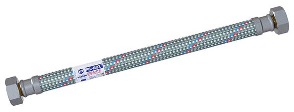 Гибкая подводка для воды FIL-NOX "Гигант", 1/2 ВР, 0,4 м, стальная оплётка