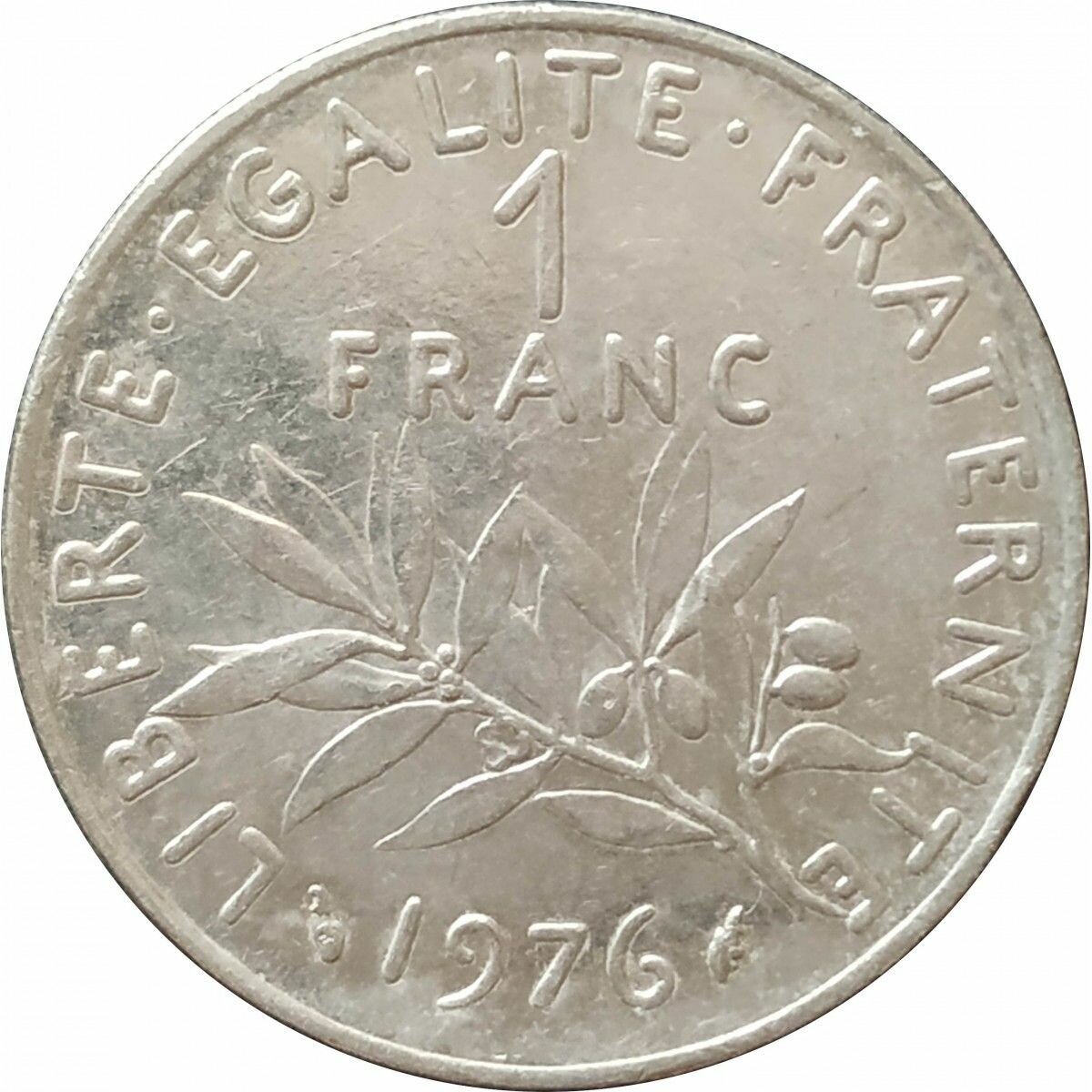 1 франк 1976 Франция из оборота