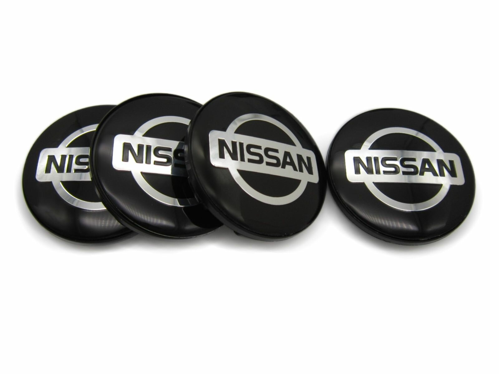 Колпачки, заглушки на литые диски КиК Nissan модель 2 62/55/10 мм, комплект 4 шт.