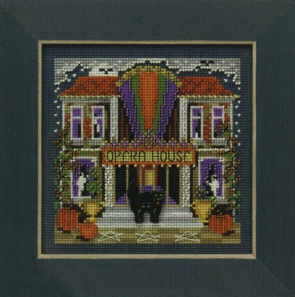 Набор для вышивания Mill Hill #MH149201 Оперный дом, Счетный крест, 12.7 x 12.7 см