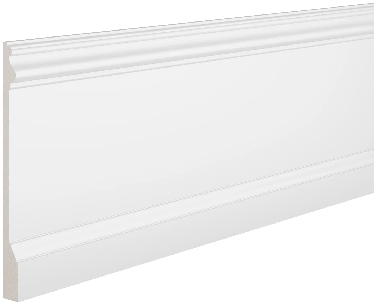 Плинтус Ultrawood BASE 5800, ЛДФ-декор, влагостойкий, ударопрочный, 2м, под покраску, 1 шт.