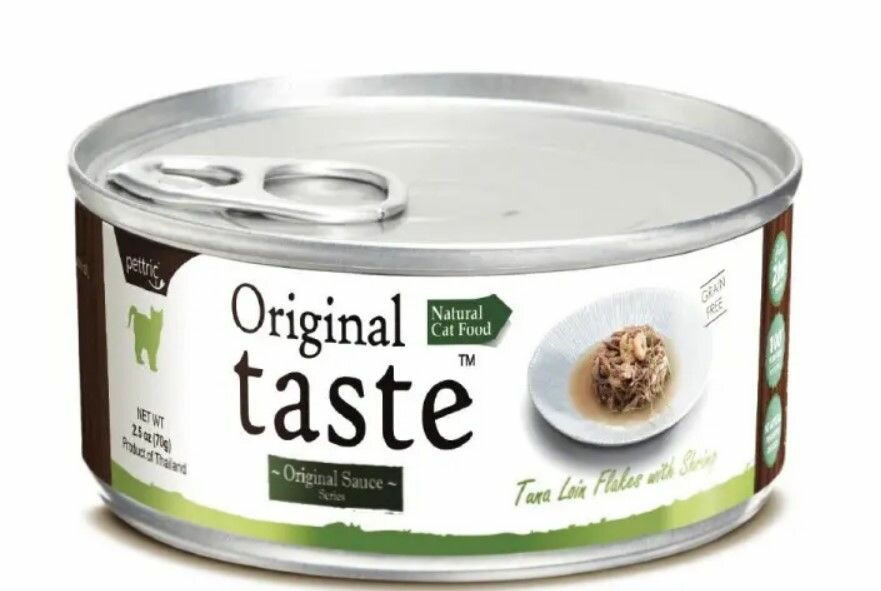 Корм влажный Pettric Original Taste /Тунец с креветкой в соусе 840г ( 70г х 12шт. )