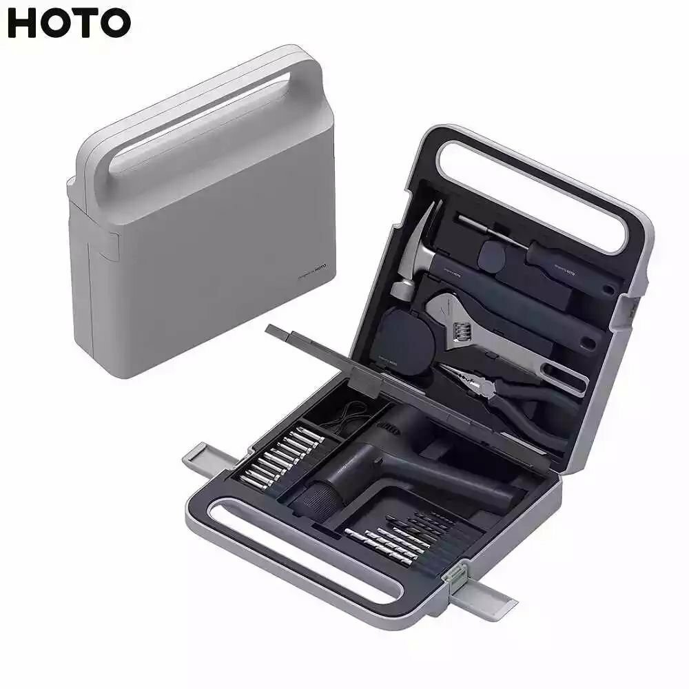 Набор инструментов с дрелью-шуруповёртом HOTO 12V Brushless Drill Tool Set