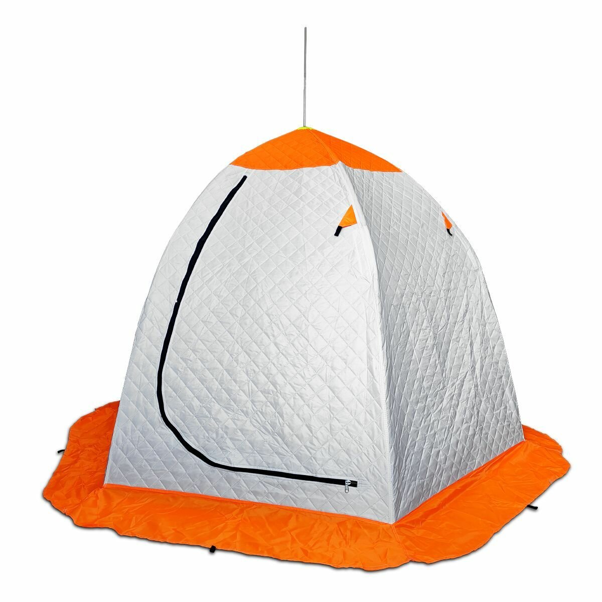 Палатка vitfishing зимняя зонт для зимней рыбалки утепленная 1302 автоматическая, 2-местнаяя, трехслойная. Размер:165 см высота, 219см диаметр.