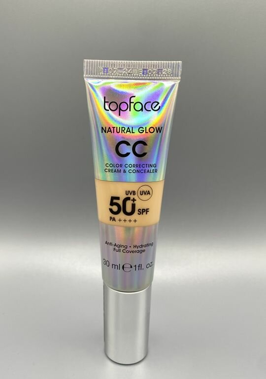 Topface Тональный крем Natural Glow CC Cream&Concealer PT472 SPF 50+ , тон 006